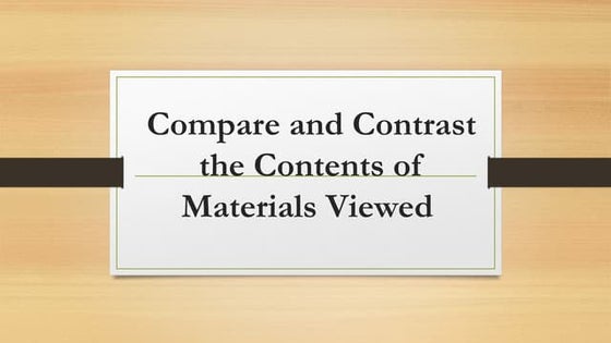 Compare and contrast_ppt | PPT