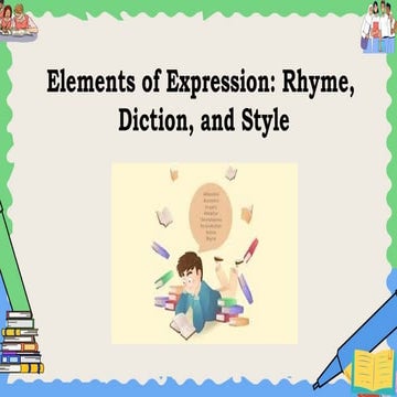 Week 4-Elements of Expression- Rhyme and Meter | PPTX