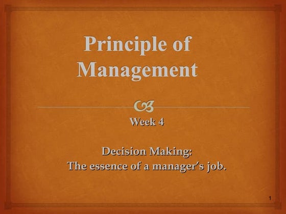 Decision Making (Engineering Management) | DOCX