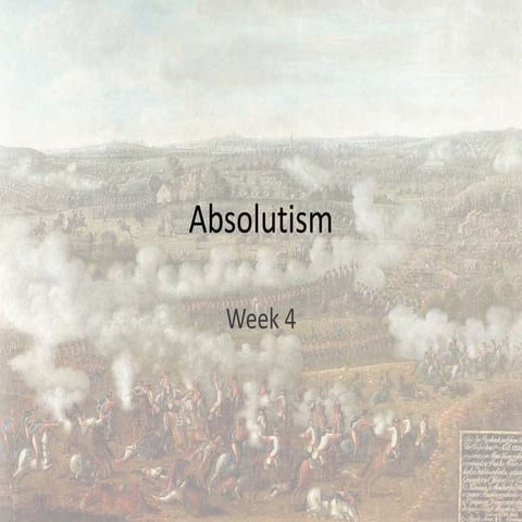 Week 4 Absolutism | PPT