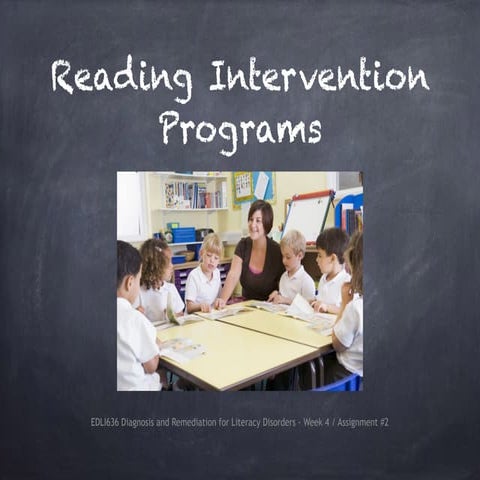 Reading Intervention Programs | PDF
