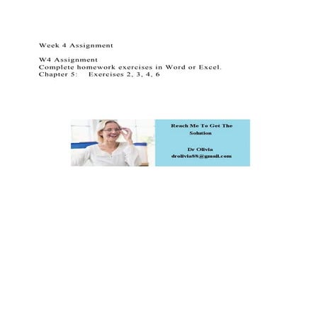 Week 4 AssignmentW4 AssignmentComplete homework exercises in.docx