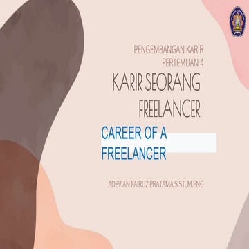 WEEK 4 Karir Seorang Freelancer.pptx.... | PPTX