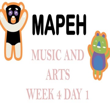 week 4 mapeh with notes rhytym beat dance | PPTX