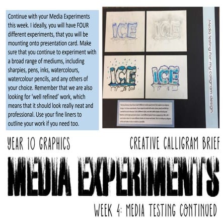 Week 4 media testing continued | PPT