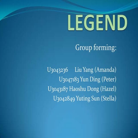 Week 4 presentation Group:LEGEND | PPTX