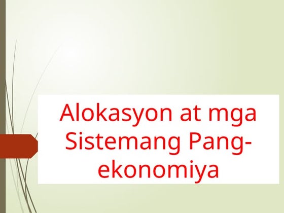 ARALIN 4 ALOKASYON | PPTX