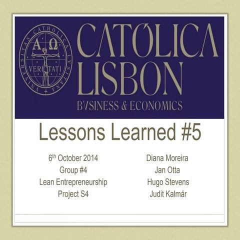 Lessons Learned 5, Personas, Interviews, Feedback | PPTX | Business ...