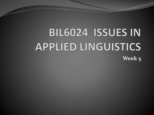 The universal hypothesis | PPTX