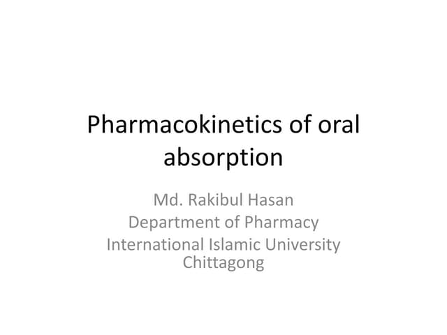 A seminar on one & two compartment open model extra vascular ...