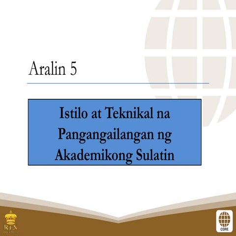 Bahagi ng aklat | PPTX