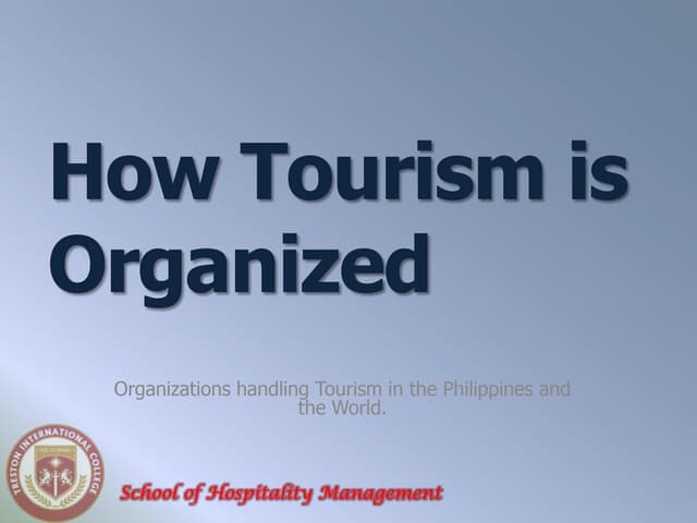 Leipers model of tourism system | PPTX