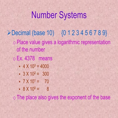 Week 5 Number Systems Pdf