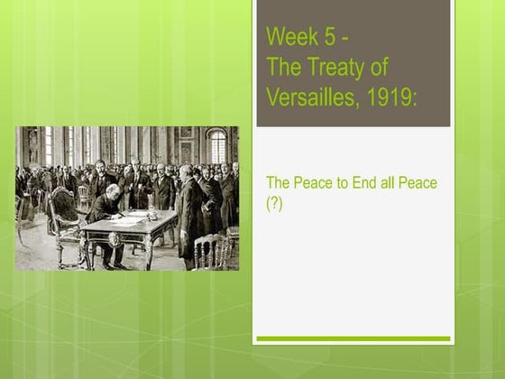 Treaty of versailles student booklet | DOCX