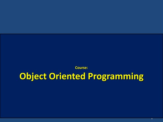 Oop ( operator overloading) | PPT Oop ( operator overloading) | PPT