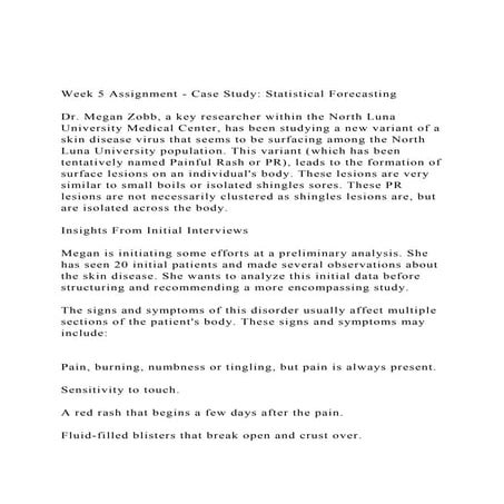 Week 5 Assignment - Case Study Statistical ForecastingDr..docx