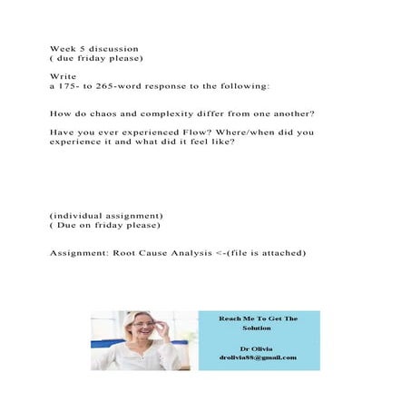 Week 5 discussion ( due friday please) Write a 175- to 265- | DOCX