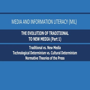 Week 5_Evolution of Traditional to New Media.pptx | Technology & Computing