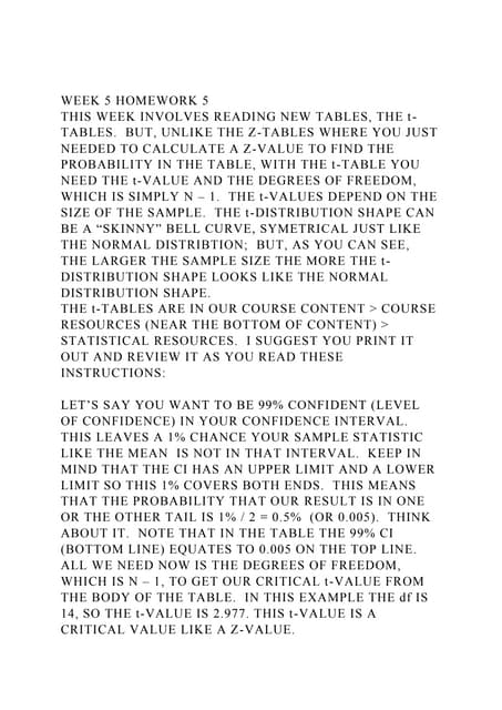 7. the t distribution | PPTX