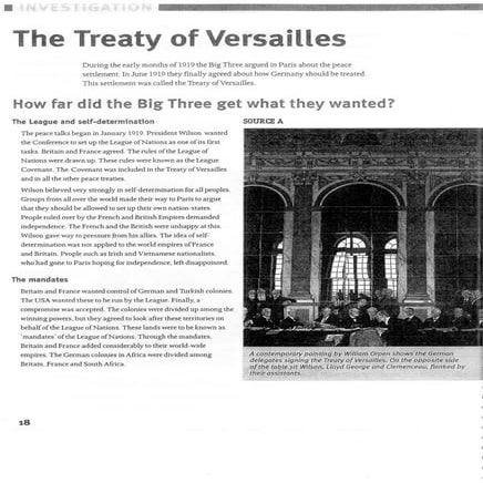Week 5 - WWI and the Treaty of Versailles | PDF