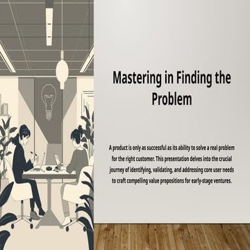 Development of A Business Plan - Identifying a Market Problem | PPTX