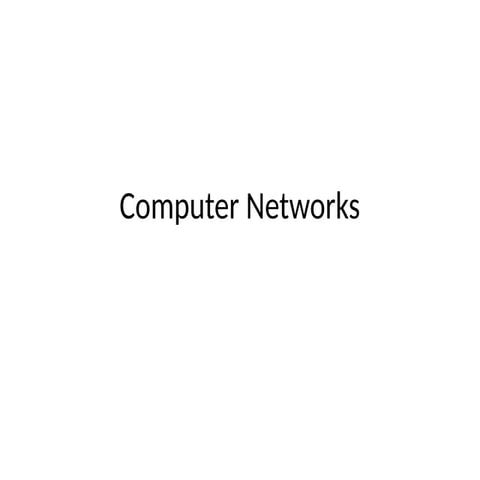 COMPUTER NETWORK | DOCX