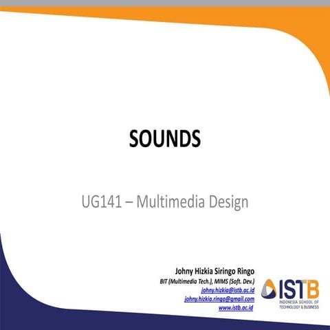 UG141 - Week 6 (Sound) | PPT