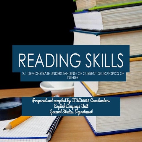 Reading skills for college students intermeddiate level | PDF
