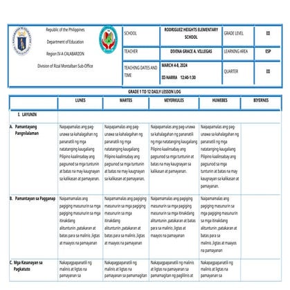 LE_GMRC1_Q2_W1_v2.pdf LESSON EXEMPLAR IN GRADE 1 | PDF