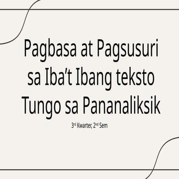 WEEK6. IKAANIM NA WEEK SA PAGBASA AT PAGSURI | PPTX