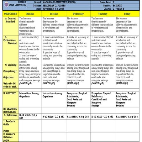 WEEK 6 - Daily Lesson Log -SCIENCE6.docx