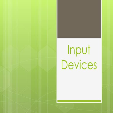 Week6 Input Output And Storage Devices Ppt 