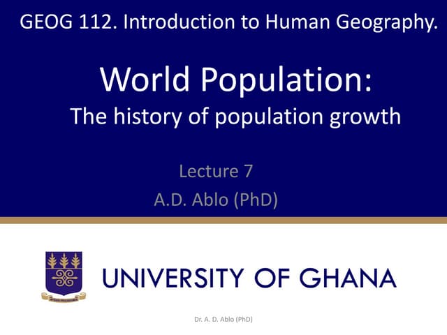 Chapter 2 the world population | PPTX