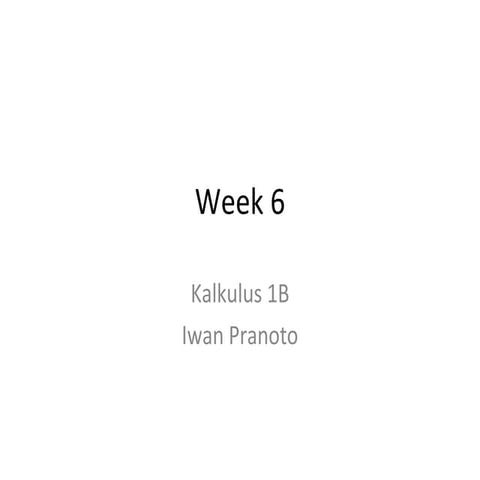 Week 6a | PPT