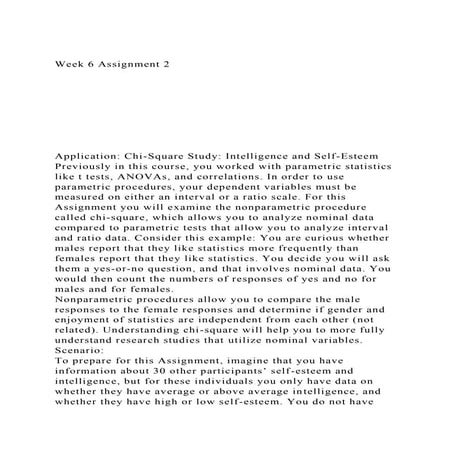 Week 6 Assignment 2Application Chi-Square Study.docx