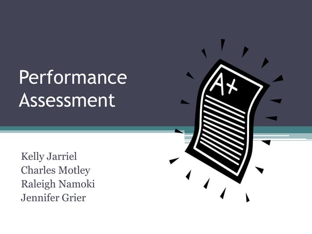 Identifying performance tasks | PPTX