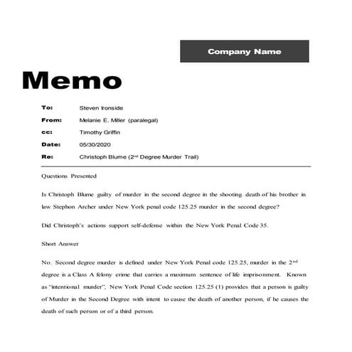Week 6 project portfolio memorandum | DOCX