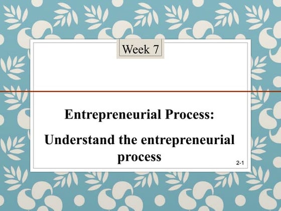 Five Stages of the Entrepreneurial Process.ppt