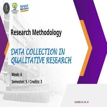 Data Collection for Qualitative Research | PPT