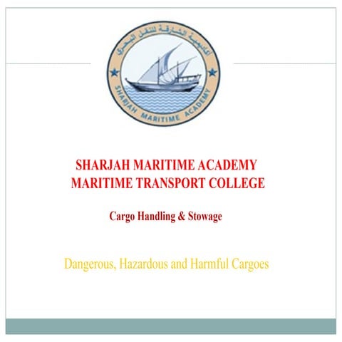 This is the second part of cargo handling course | PPT