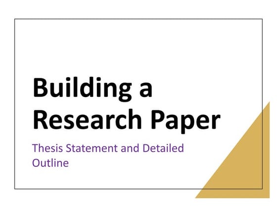 How To Write A Three Part Thesis Statement by Mrs. Scruggs | PPT