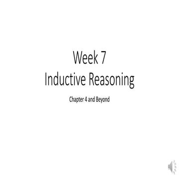Week 7 inductive reasoning | PPT