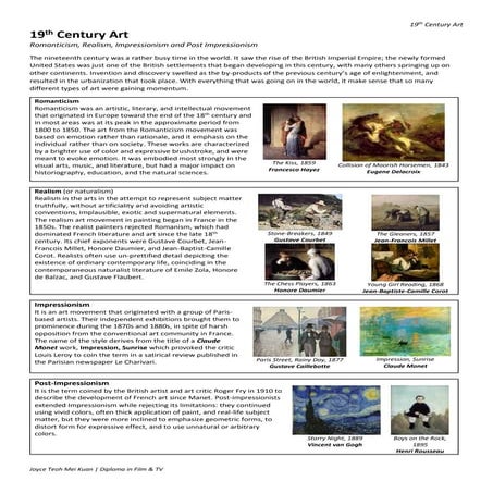 Week 7 19th Century Art | PDF