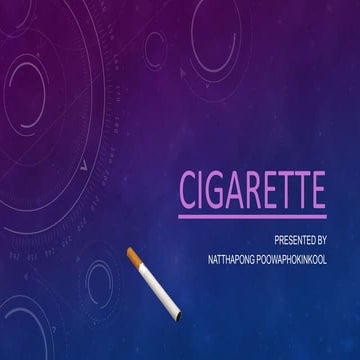 Cigarette | PPT