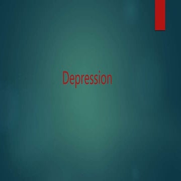 Depression | PPTX