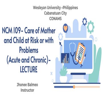 NCM 109 WEEK 7 | PPTX