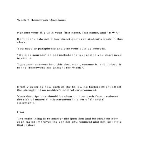 Week 7 Homework QuestionsRename your file with your first .docx