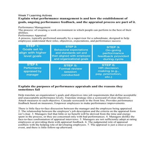 Week 7 learning actives | DOCX