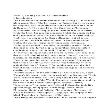 Week 7, Reading Section 7.1 IntroductionI. IntroductionThe La.docx