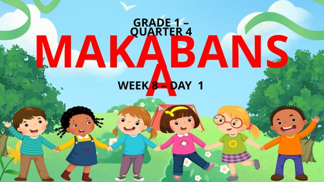 MAKABANSA-QR4-WK4-DAY2.pptx matatag..... | PPTX
